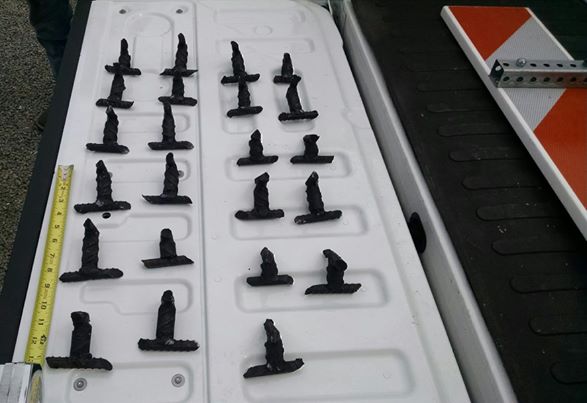Someone Is Throwing Tire-Flattening, Custom-Made Caltrops Onto Highways ... Someone Is Throwing Tire-Flattening, Custom-Made Caltrops Onto Highways ...
